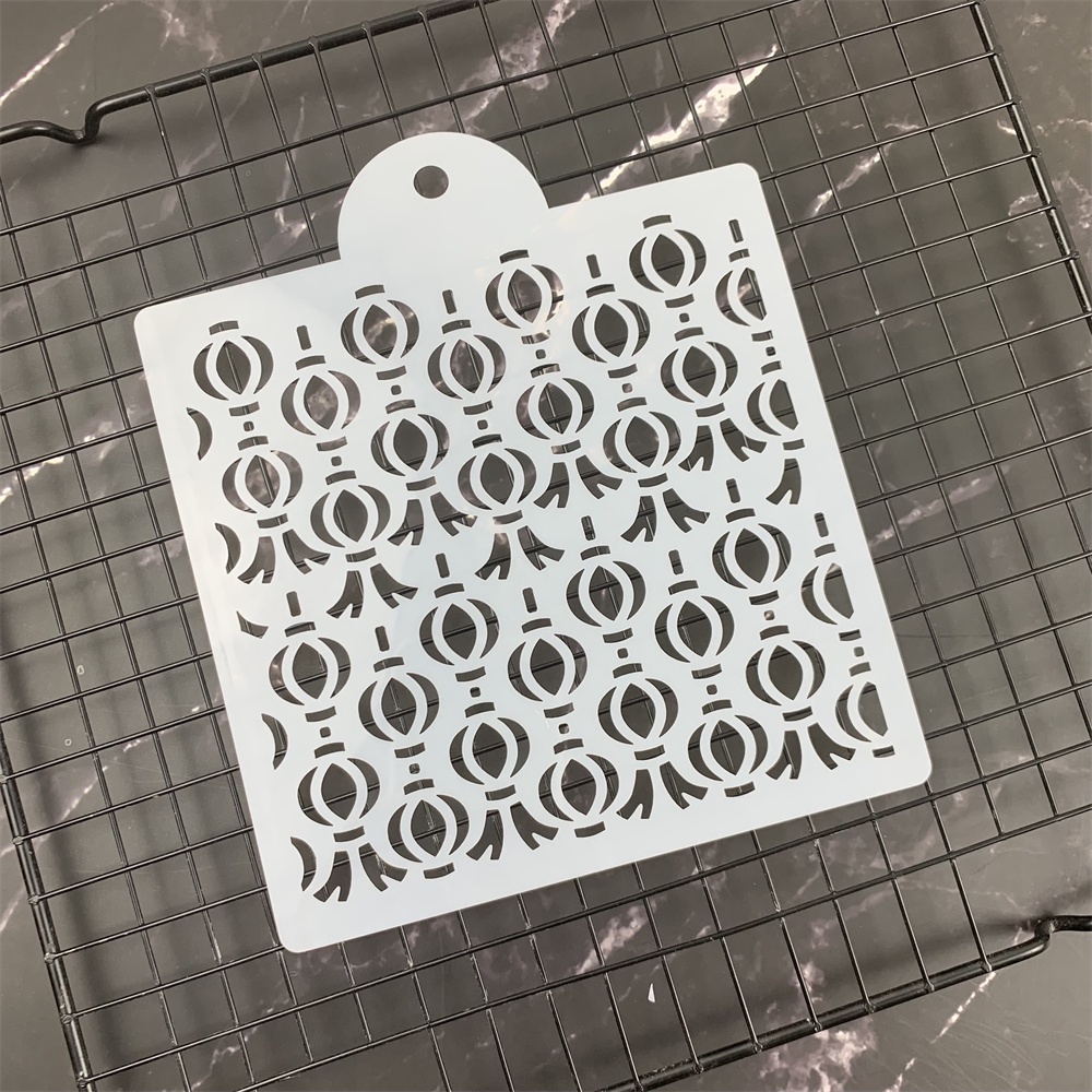 New 15*17.5cm European Classic Pattern Hollow Cake Stencil Baking Sugar ...