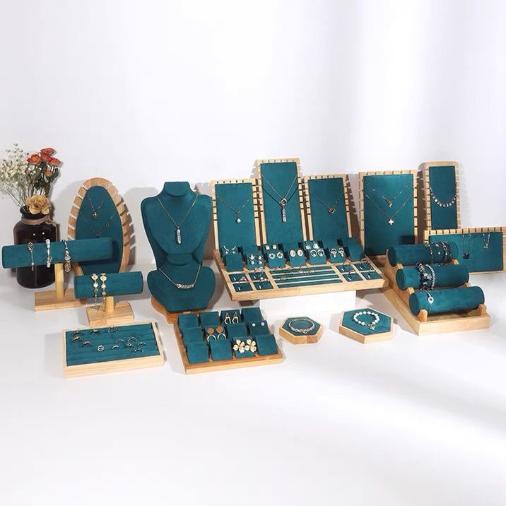 Jewelry Display Props Jewelry Stand Necklace Ring Bracelet Pendant Set ...