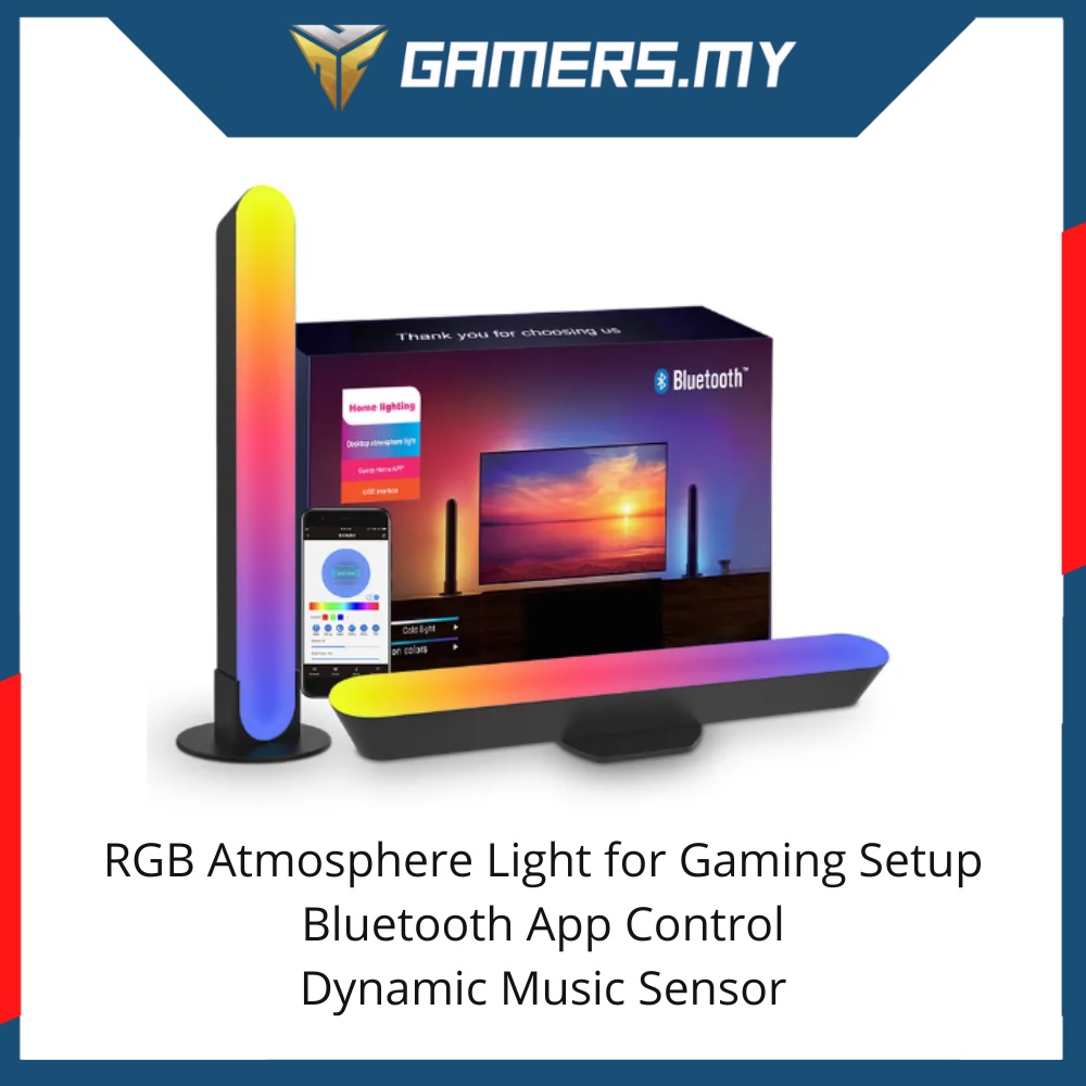 Atmosphere RGB Light Bar Music Dynamic Bluetooth App Control for Gaming ...