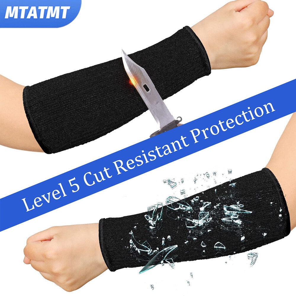 1Pair Cut Resistant Arm Sleeves Level 5 Arm Protection Cut Proof & Burn ...