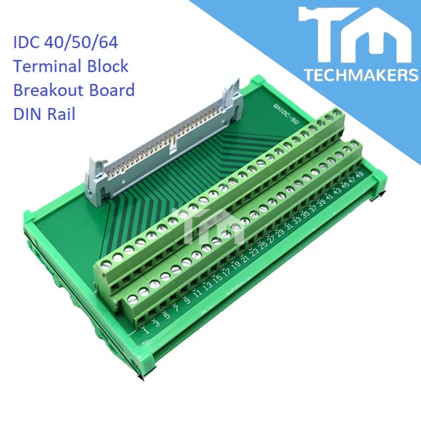 IDC40/IDC50/IDC64 50 Male Terminal Block Breakout Board for Relay Acquisition Card Connector ...