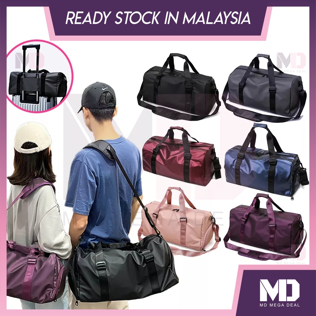 《Mega Deal》Travel Duffel Bag Waterproof Sports Gym Travel Bag Baju Beg ...