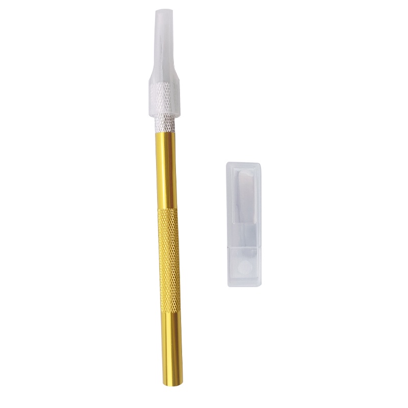 Tooth Metal Scalpel Knife Dental Tools Kit Non-Slip Blades Engraving ...