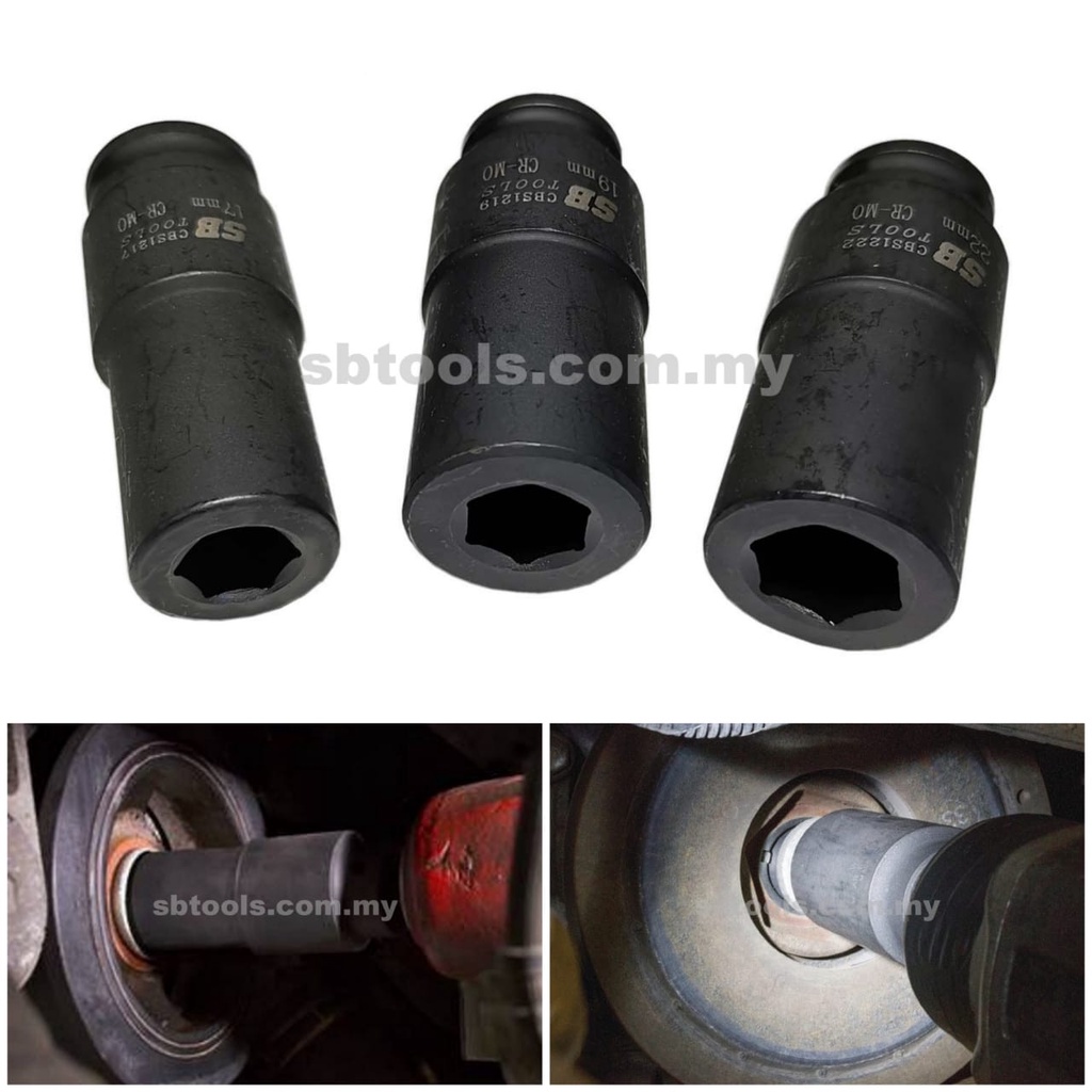 SB TOOLS Harmonic Balancer Pulley Socket | Damper Socket (17mm, 19mm ...