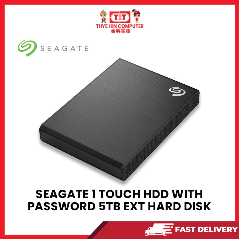 SEAGATE 1 TOUCH HDD WITH PASS WORD 5TB EXTERNAL HARDISK(DELIVER BY ...