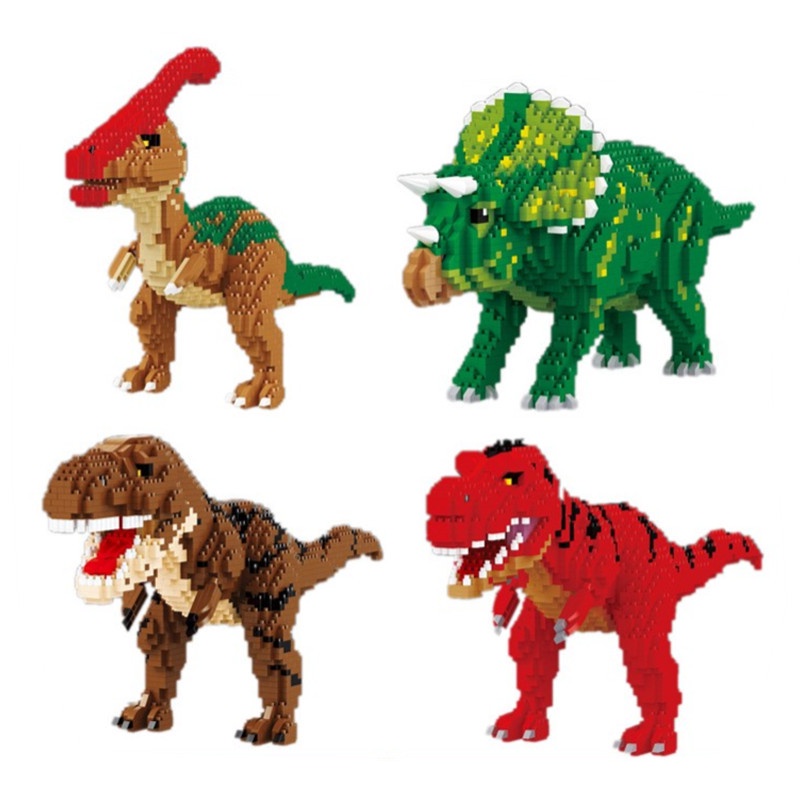 Balody Mini Blocks Micro Dinosaur Building Bricks Tyrannosaurus ...