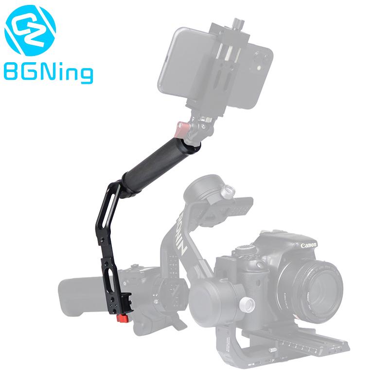 BGNing Compatible with DJI Ronin RS2 / RS3 Mini / RS4 Pro Gimbals Adjustable L Bracket Handle ...