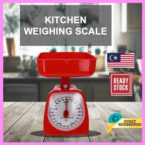[ LOCAL READY STOCK ]Kitchen Weighing Scale Cake Baking Cooking 5kg ...