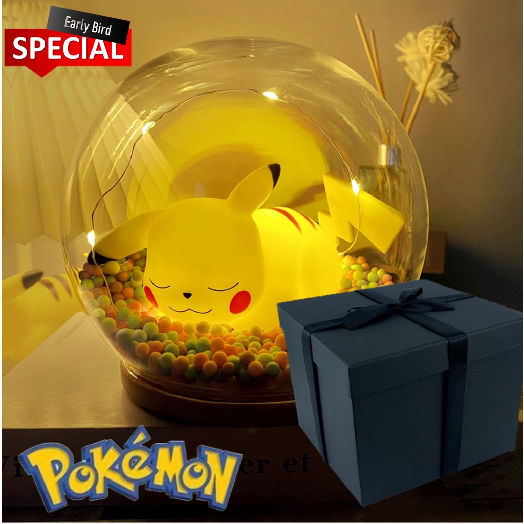 Pokemon Pikachu Mini Mood Lamp Night Light Figure Anime Figurine Gift ...
