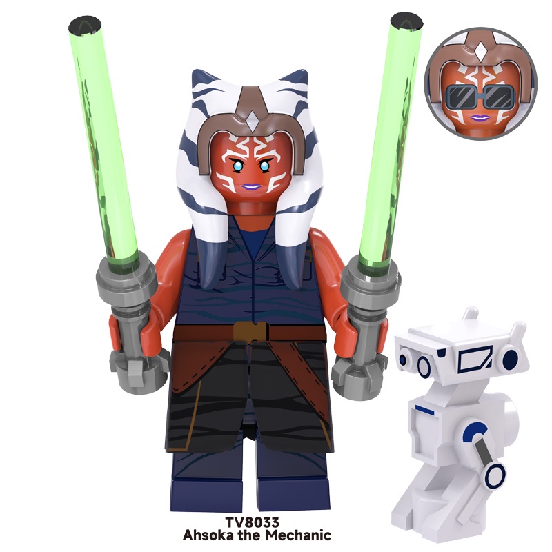 Space Wars Ahsoka Mace Windu Luke Skywalker with Baby Yoda Palpatine ...