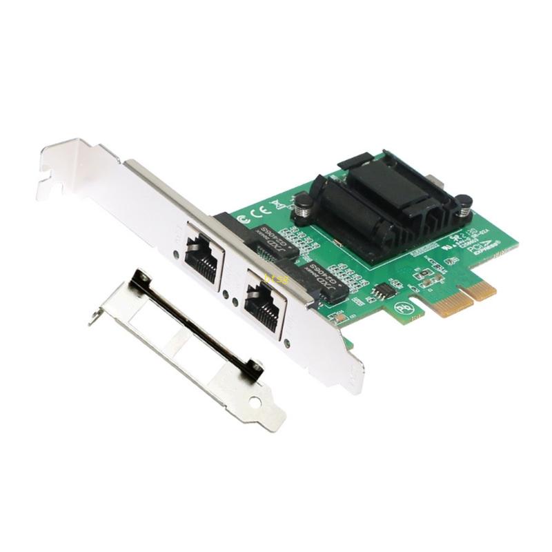 BT 2.5Gb High Speed PCIe X4 Gigabit- Dual Port Server 2xRJ45 Port Lan ...
