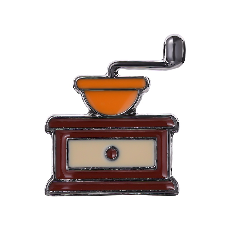 Mini Coffee Mind Enamel Pins Cafe Latte Art Bean Pot Cup Barista Brooch ...