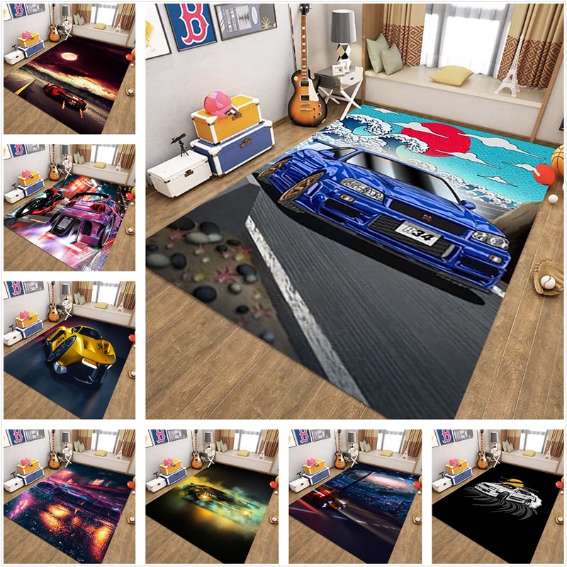JDM Modified Sports Car Supercar Club Carpet Living Room Sofa Children ...