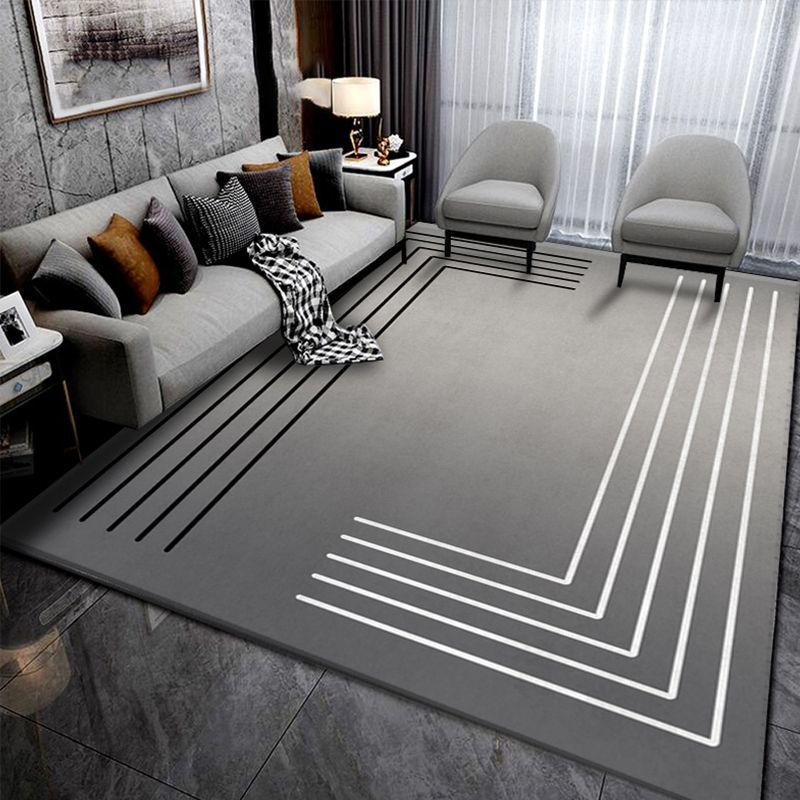 Light Luxury and Simple Carpet Premium Grey Bedroom Full Bedside Carpet ...