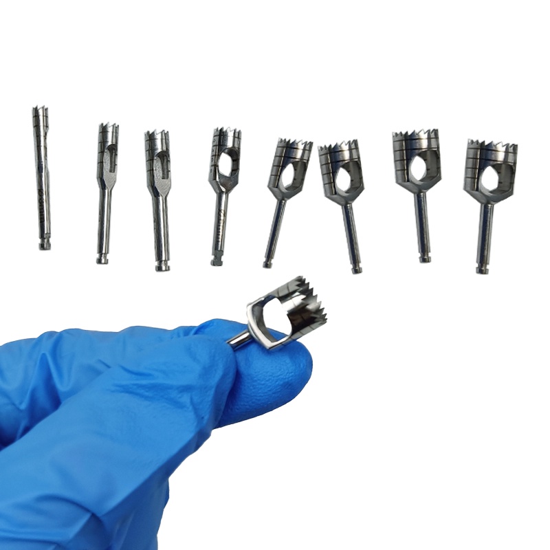 8Pcs/set Dental Cutting Trephine Burs Implant Drill Dentistry ...