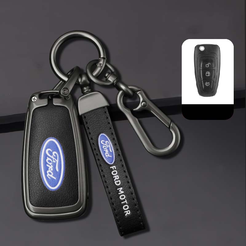 Zinc Alloy Car Key Case Cover For Ford Ranger C-Max S-Max Focus Galaxy ...