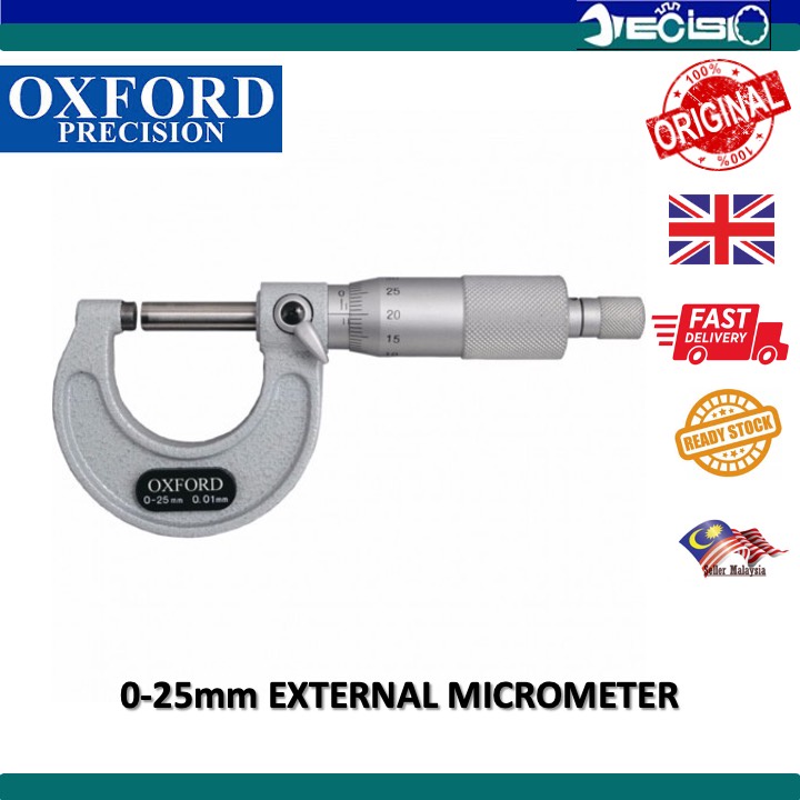 OXFORD 0-25mm EXTERNAL MICROMETER OXD3355010K | Shopee Malaysia