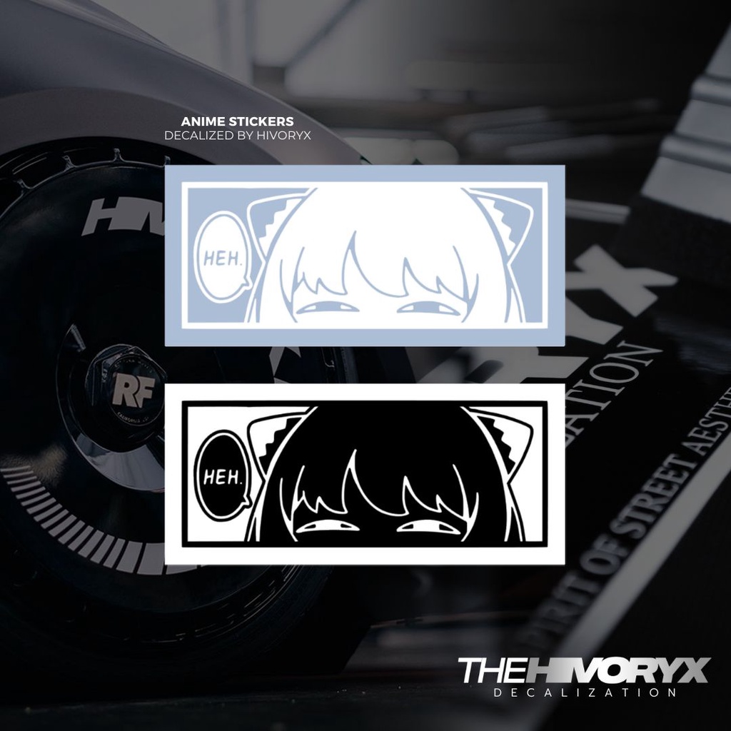 「ANYA FORGER "HEH" FACE | SPY x FAMILY」ANIME SERIES CAR DECAL ...