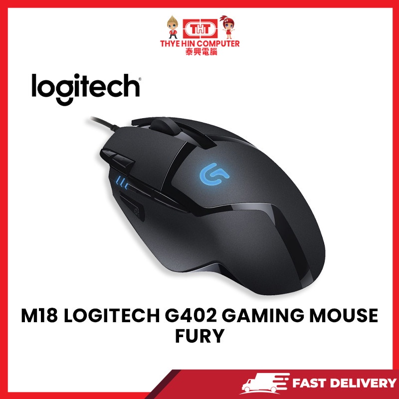 M18 LOGITECH G402 GAMING MOUSE FURY | Shopee Malaysia