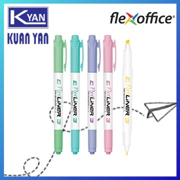 FLEXLINER TWIN TIP PASTEL HIGHLIGHTER 2IN1 - FO-HL016 | Shopee Malaysia