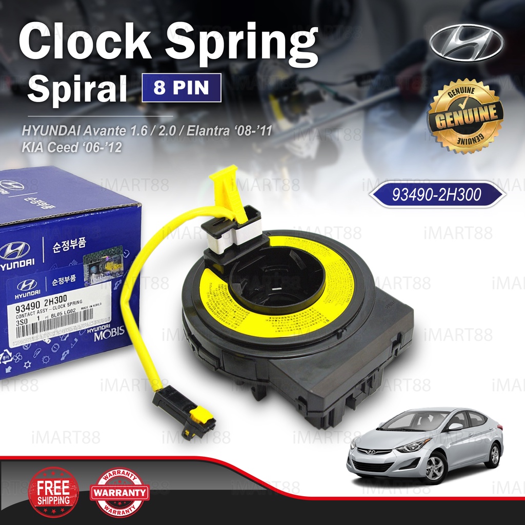 Hyundai Avante Elantra 08-11 Kia 06-12 Clock Spring Spiral Cable 93490 ...