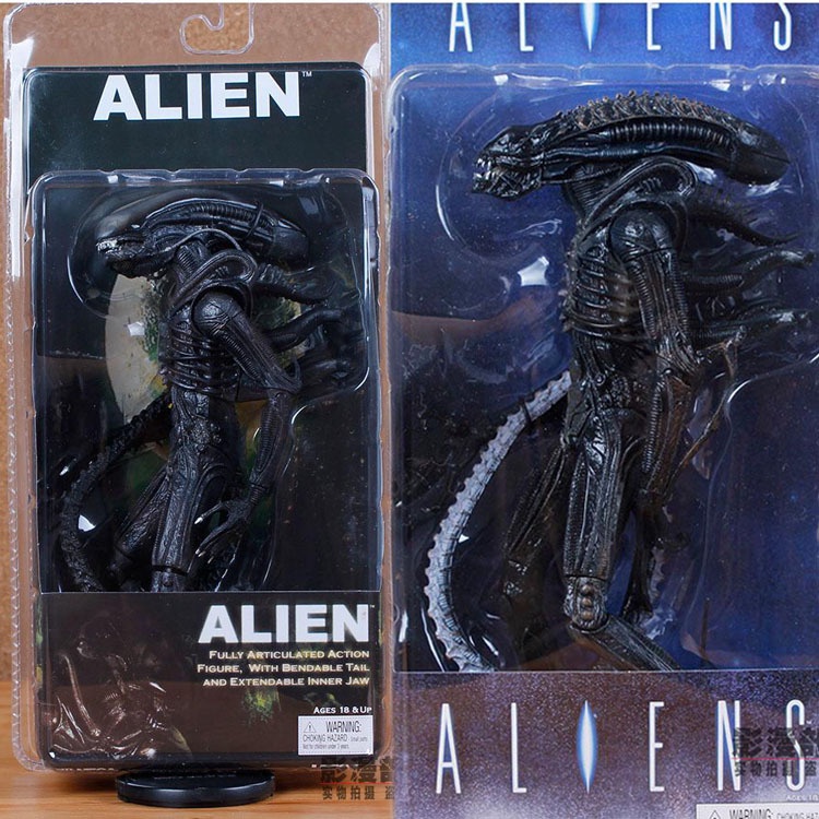 Neca alien Transparent Brain Shell Blue Black alien alien War Predator ...