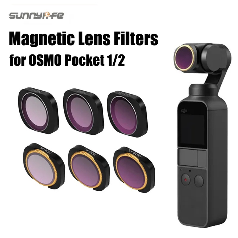 Magnetic Lens Filters for DJI Osmo Pocket 2 / Osmo Pocket 1 CPL MUCV ND ...