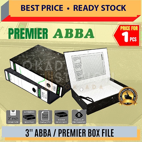 Abba Box File 75mm Fail A4 Bekas Kertas File Storage Document