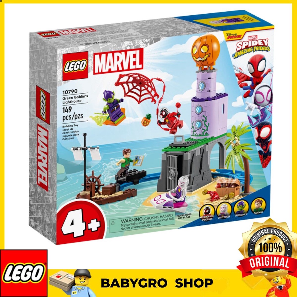 LEGO Marvel 10790 Team Spidey at Green Goblin's Lighthouse (149pieces ...
