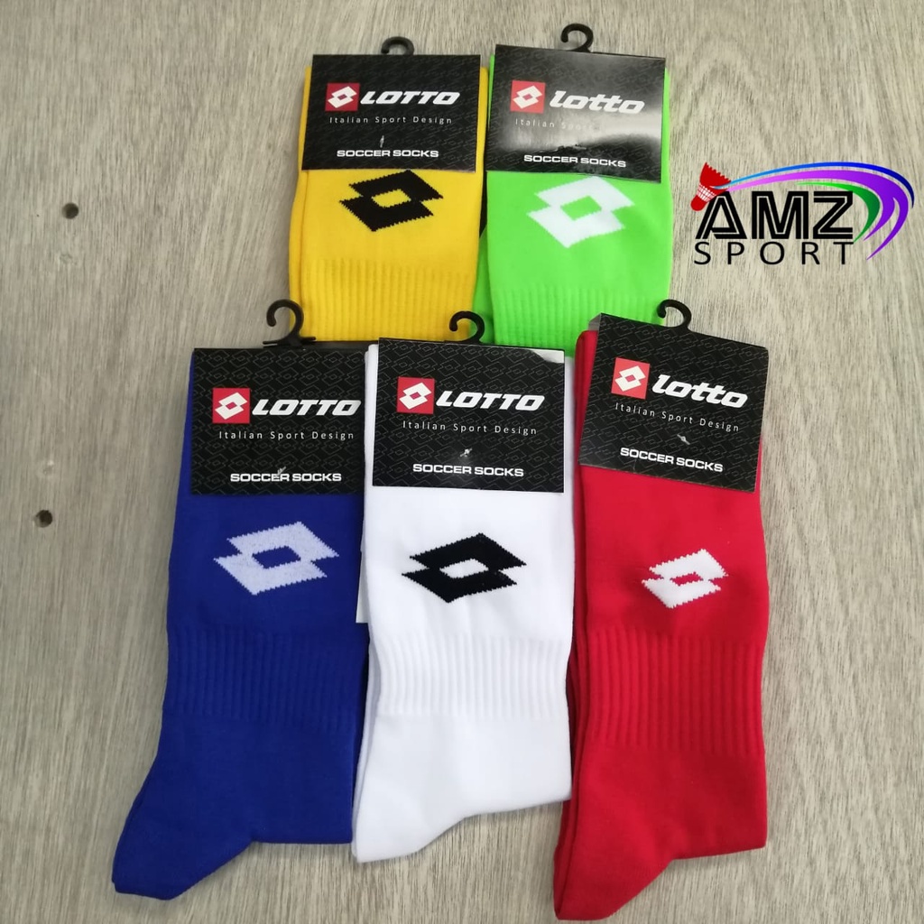 LOTTO BASIC SOCCER SOCKS LCS01 FOR ADULT SENIOR (ORIGINAL & READYSTOCK ...