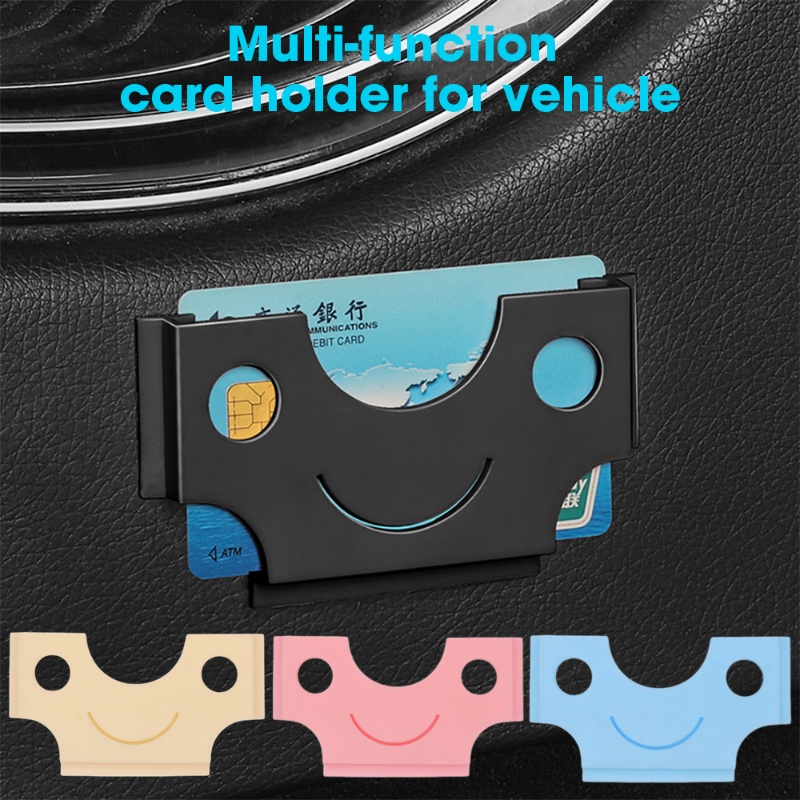 Multifunction Card Holder Car Parking Ticket Clip Self-adhesive ...
