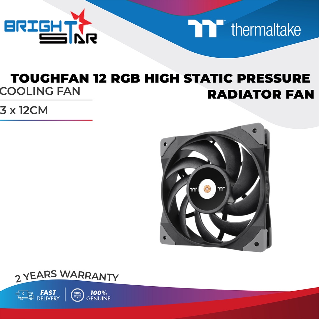 COOLING FAN / TOUGHFAN 12 RGB HIGH STATIC PRESSURE RADIATOR FAN / 3 x ...