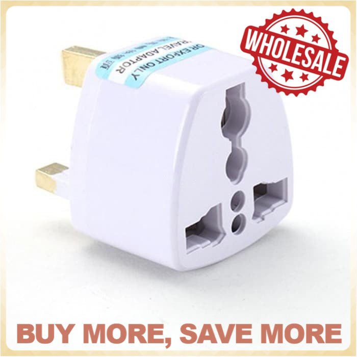 【Ready Stock】Universal 3 Pin Plug Socket Travel Adaptor Adapter (US EU ...
