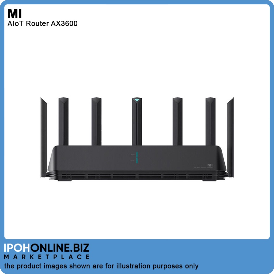 Xiaomi Mi AIoT Router AX3600 Wi-Fi 6 DVB4236CN (Black) | Shopee Malaysia