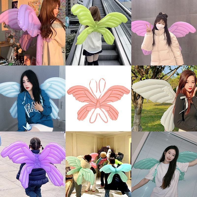 Angel Wing Foil Balloon Butterfly Wing Ballon Happy Birthday Party ...