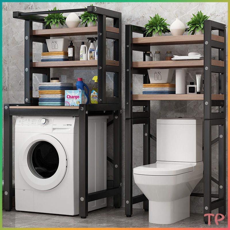 Balcony washing machine shelf floor storage shelf toilet above the ...