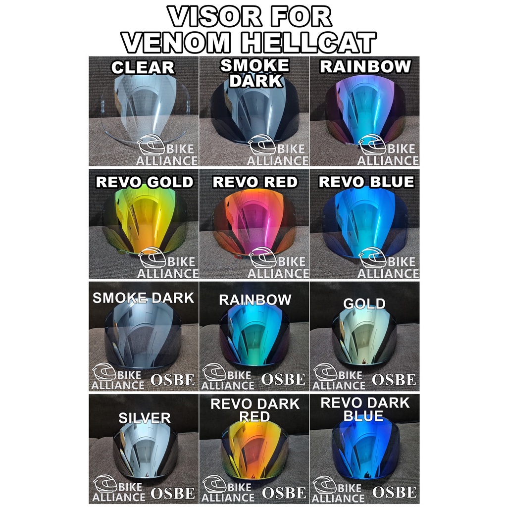 READY STOCK VISOR HELMET VENOM HELLCAT DJ MARU GALAXY SLIDE RAINBOW ...
