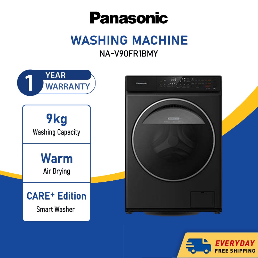 PANASONIC 9KG FRONT LOAD WASHING MACHINE NA-V90FR1 CARE+ EDITION NA ...