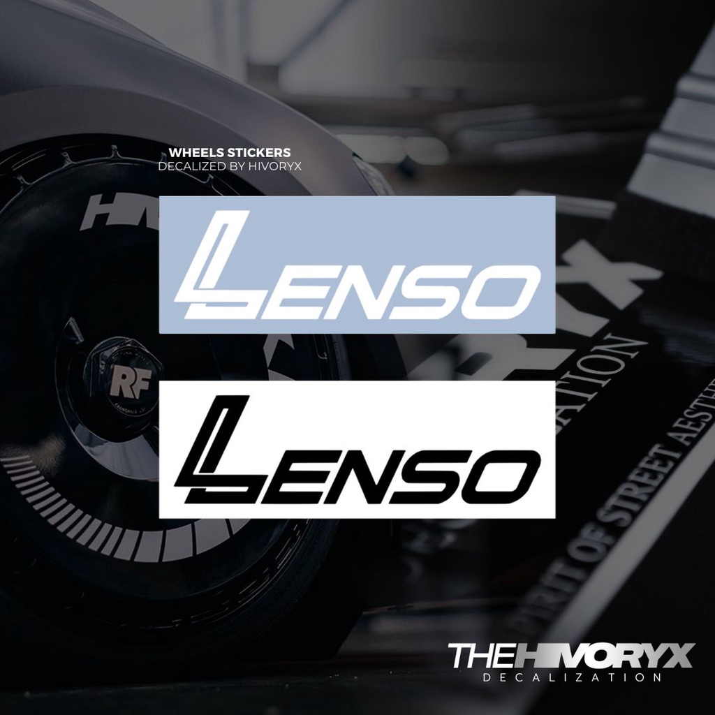 「LENSO」WHEELS SERIES CAR DECAL AUTOMOTIVE DIE-CUT VINYL STICKER ...