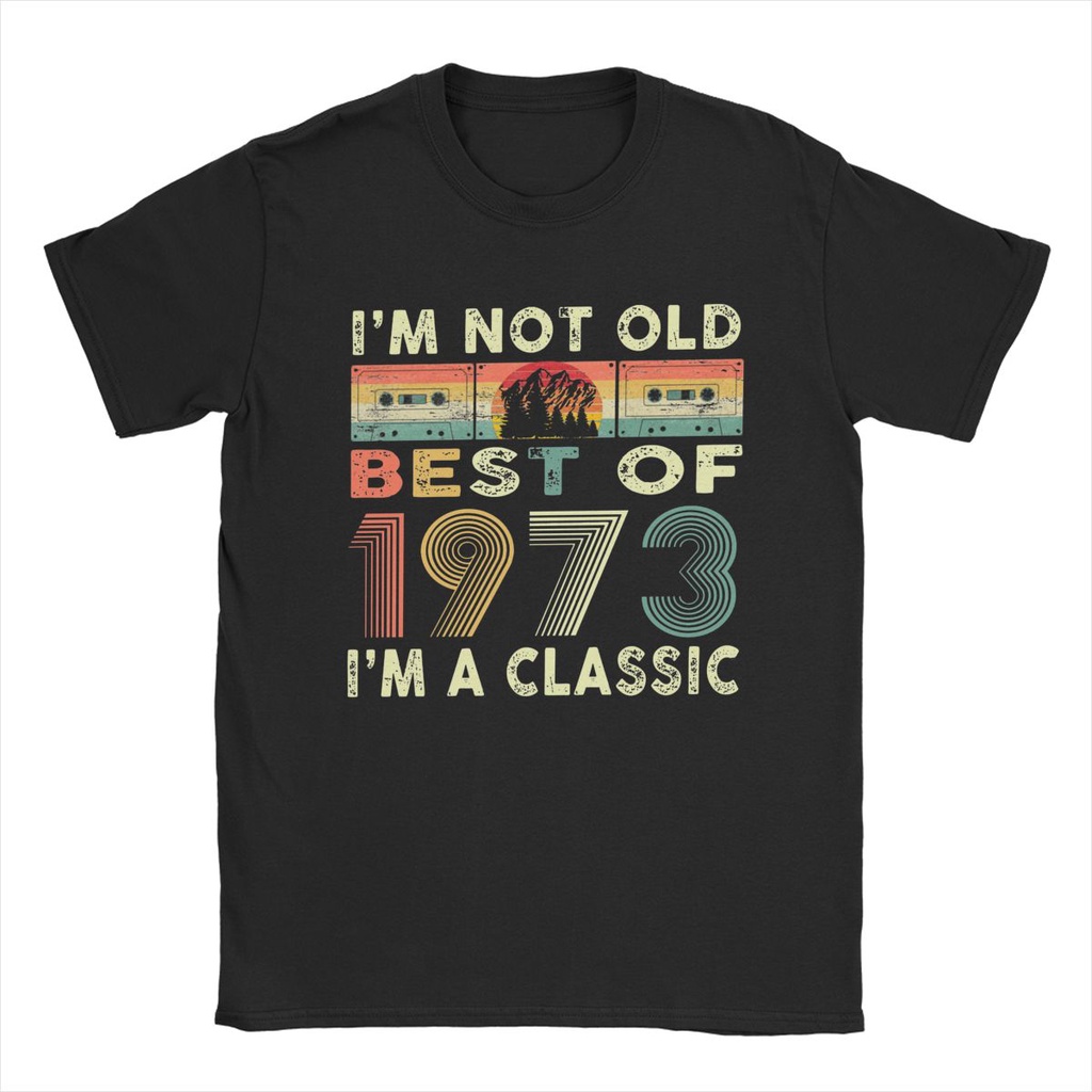 Best Of 1973 50Th Birthday Gifts T Shirts Mens Pure Cotton Funny ...