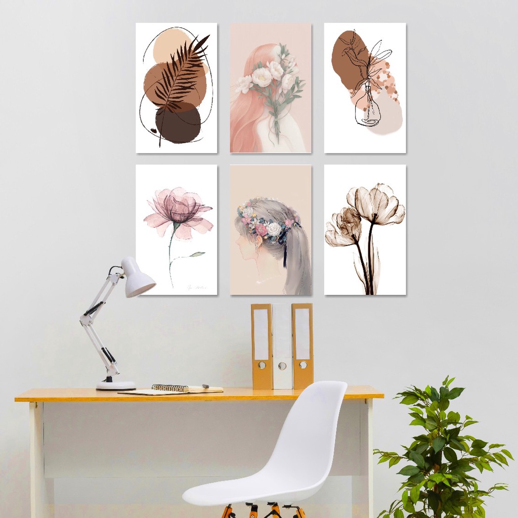 HIASAN DINDING Wall Hanging Display Aesthetic Girly Flower 15x24 cm ...
