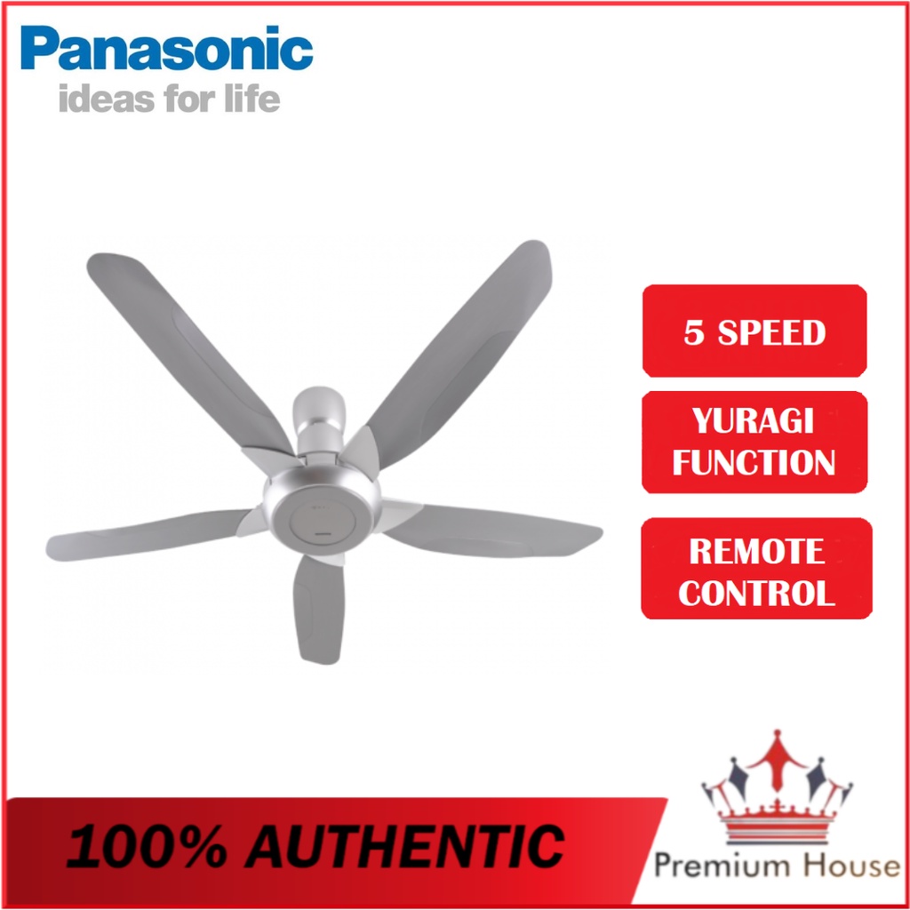 Panasonic NAMI 5 Blade Ceiling Fan (60") F-M15E2VBHH With Remote ...
