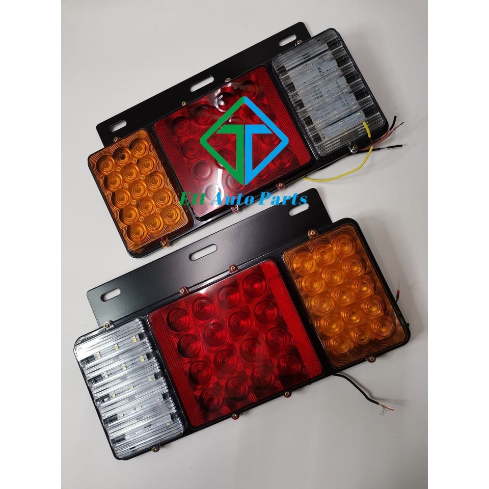 12V 24V SHILIDUO IRON BASE ISUZU NPR NHR HICOM LORRY HINO FUSO LED TAIL ...
