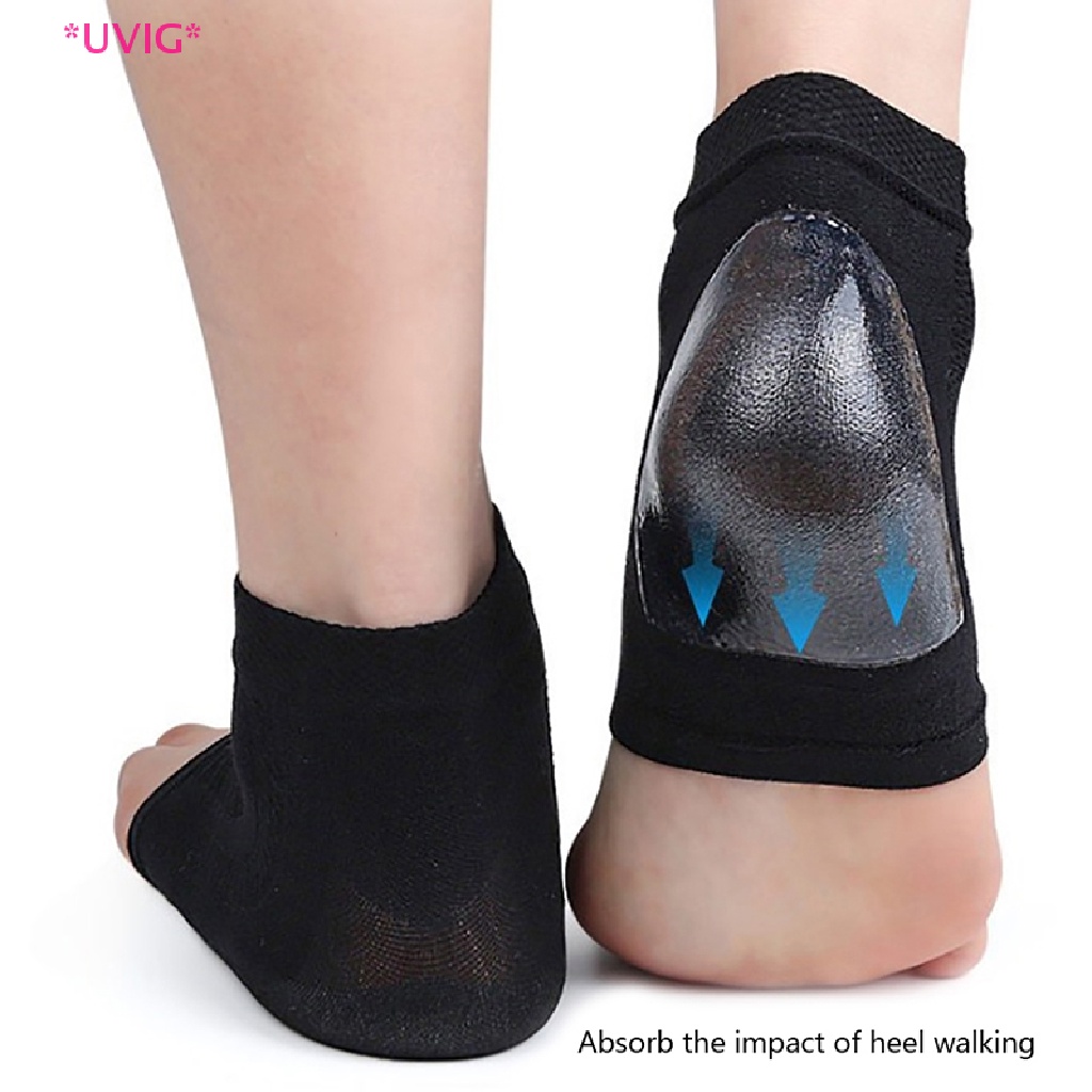 UVIG> 1Pair Gel Silicone Heel Protector Sleeve Heel Pads Heel Cups ...