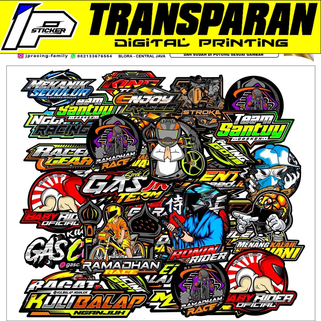 [ Sjp ] RACING STICKER PACK, SUNMORI LOGO AESTHETIC STICKER FOR LAPTOP ...