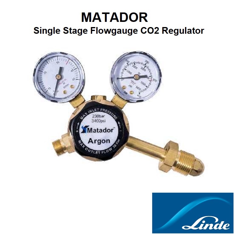 MATADOR 14045 Single Stage Flowgauge CO2 Regulator | Shopee Malaysia