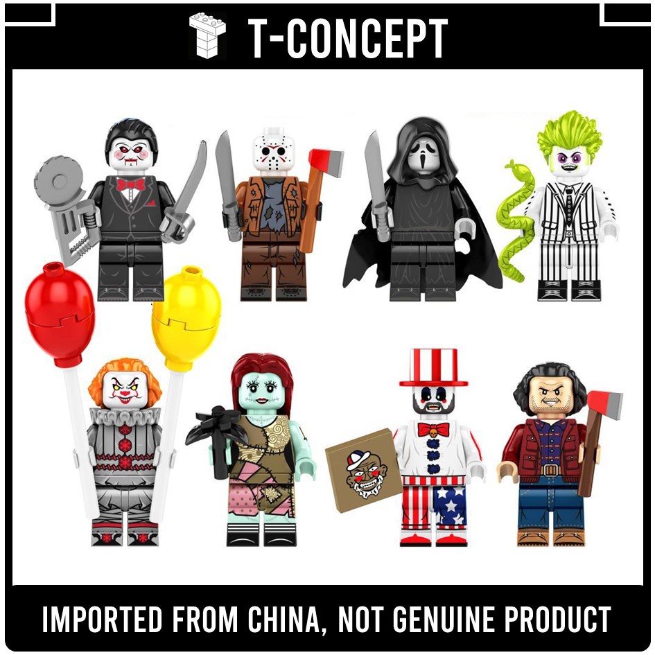 Halloween Pumpkin Ghost Zombie Vampire Series Lego Mini Figure Building ...