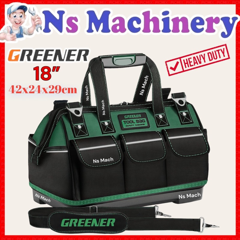 Greener Tool Bag WaterProof Heavy Duty Tool Bag Electrician Travel Bags ...