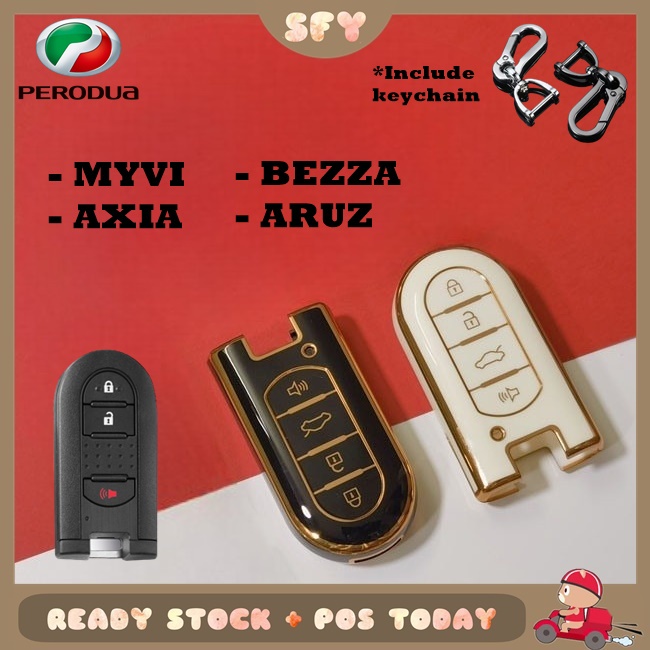 Perodua MYVI BEZZA AXIA ARUZ TPU Car Key Cover Case Sarung Kunci Toyota ...