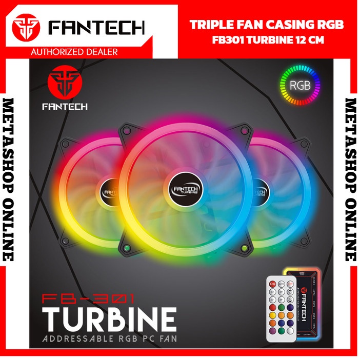 Fantech FB301 Turbine RGB PC Fan Casing 12 cm With Smart Controller ...